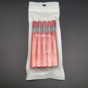 5-pack PUSH PIPE® OG Red Self Clean One Hitter Tobacco Pipes, Self ...