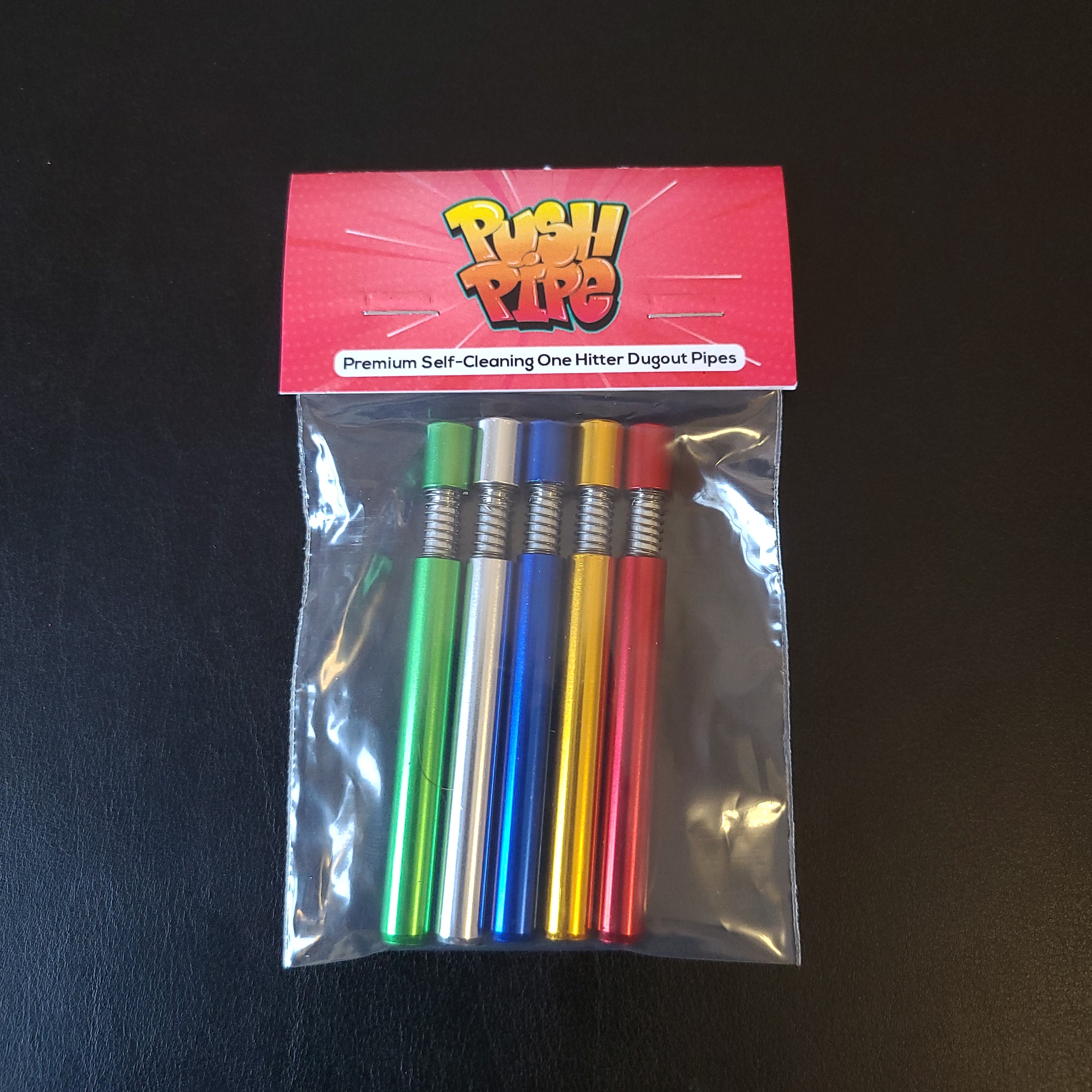 Self Clean One Hitters Pack of 5 PUSH PIPE Spring Loaded - Etsy 日本