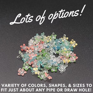 Glass Daisy Screens for Pipes, 25-pack, Non-toxic Pretty Handmade ...