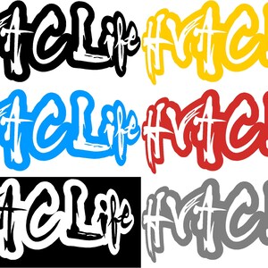 Hvac Life Vinyl Sticker Graffiti Style - Etsy