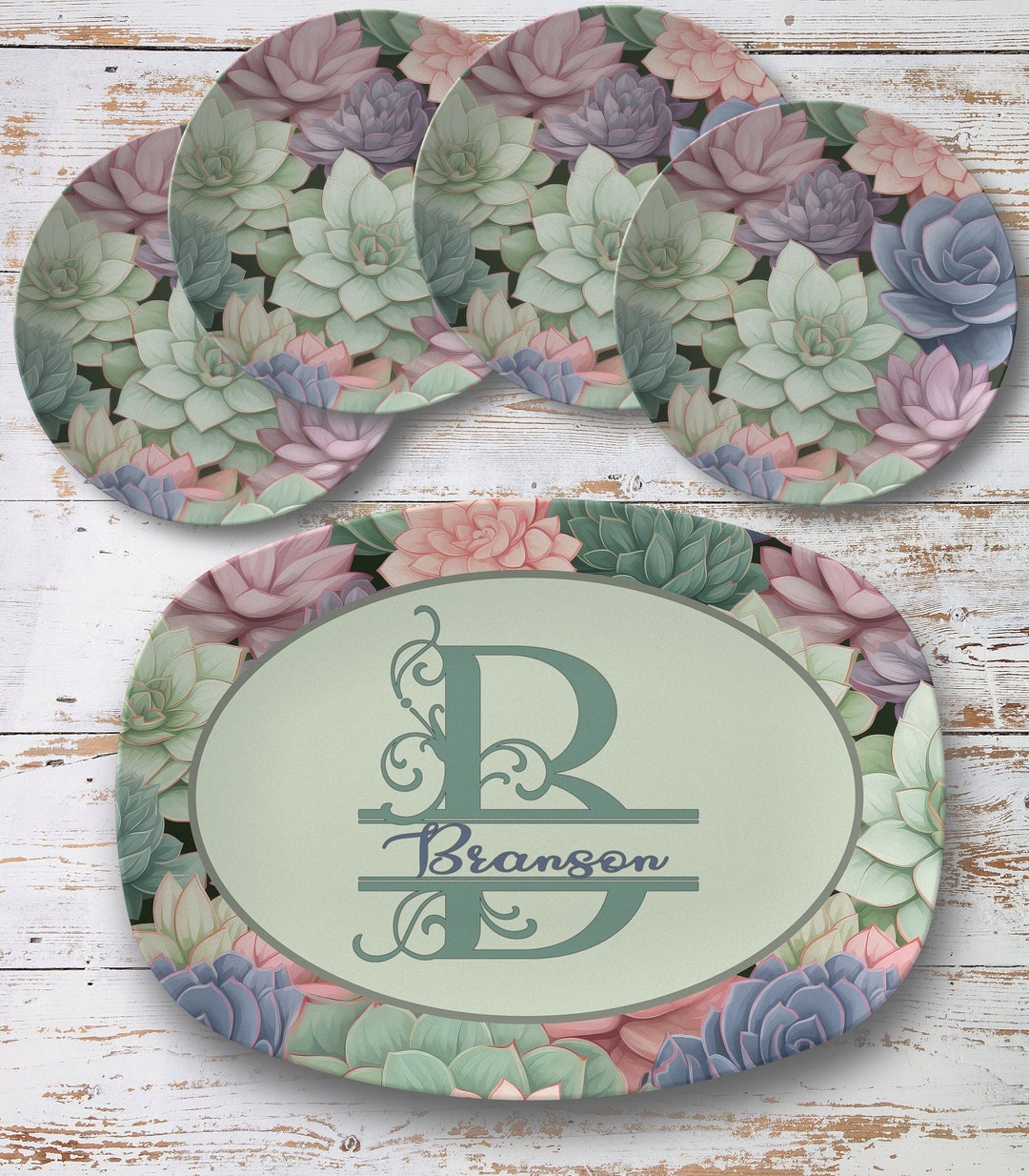 Personalized Serving Platters & Plates, Your Family Last Name ...