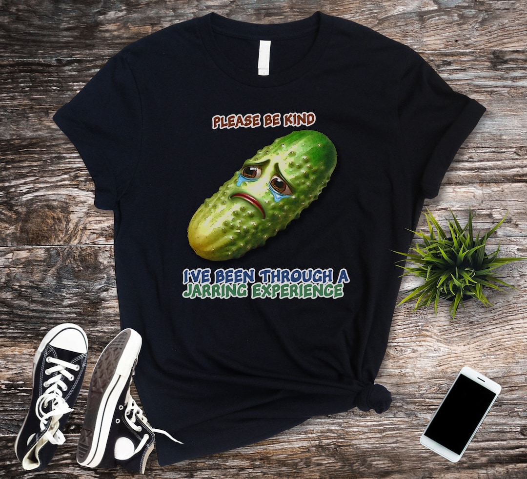 Funny Pickle Meme T-shirt Original Graphic, Sad Pickle, Great Gift ...