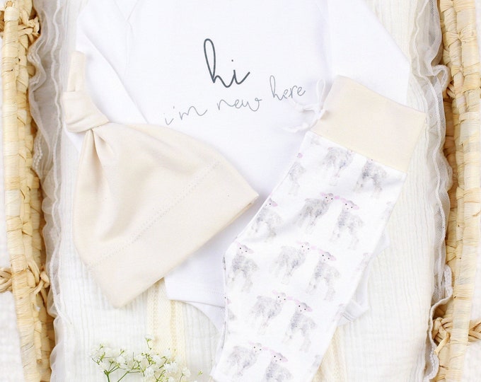 Organic Baby Clothes, Lamb Baby Clothes, Lamb Baby Leggings, Newborn ...