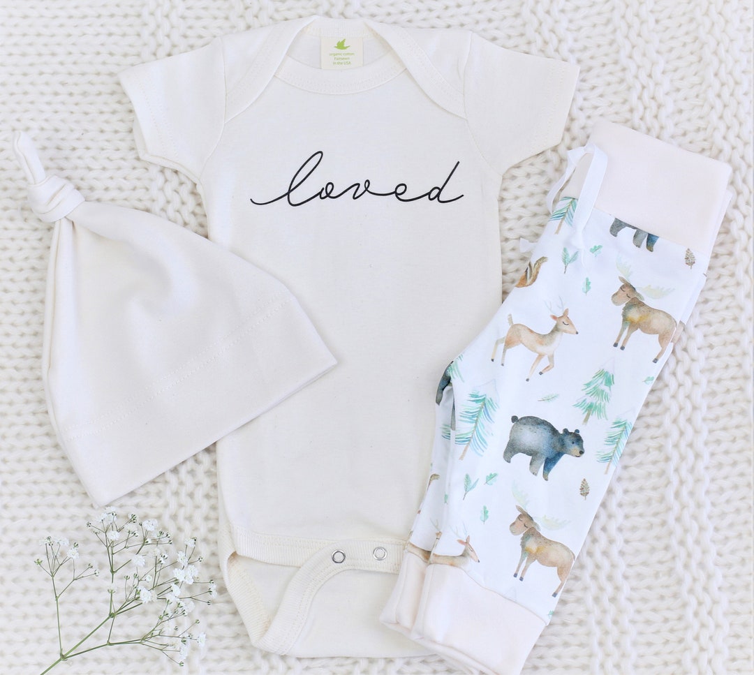 Organic Baby Clothes, Woodland Baby Clothes, Bear Baby Leggings ...