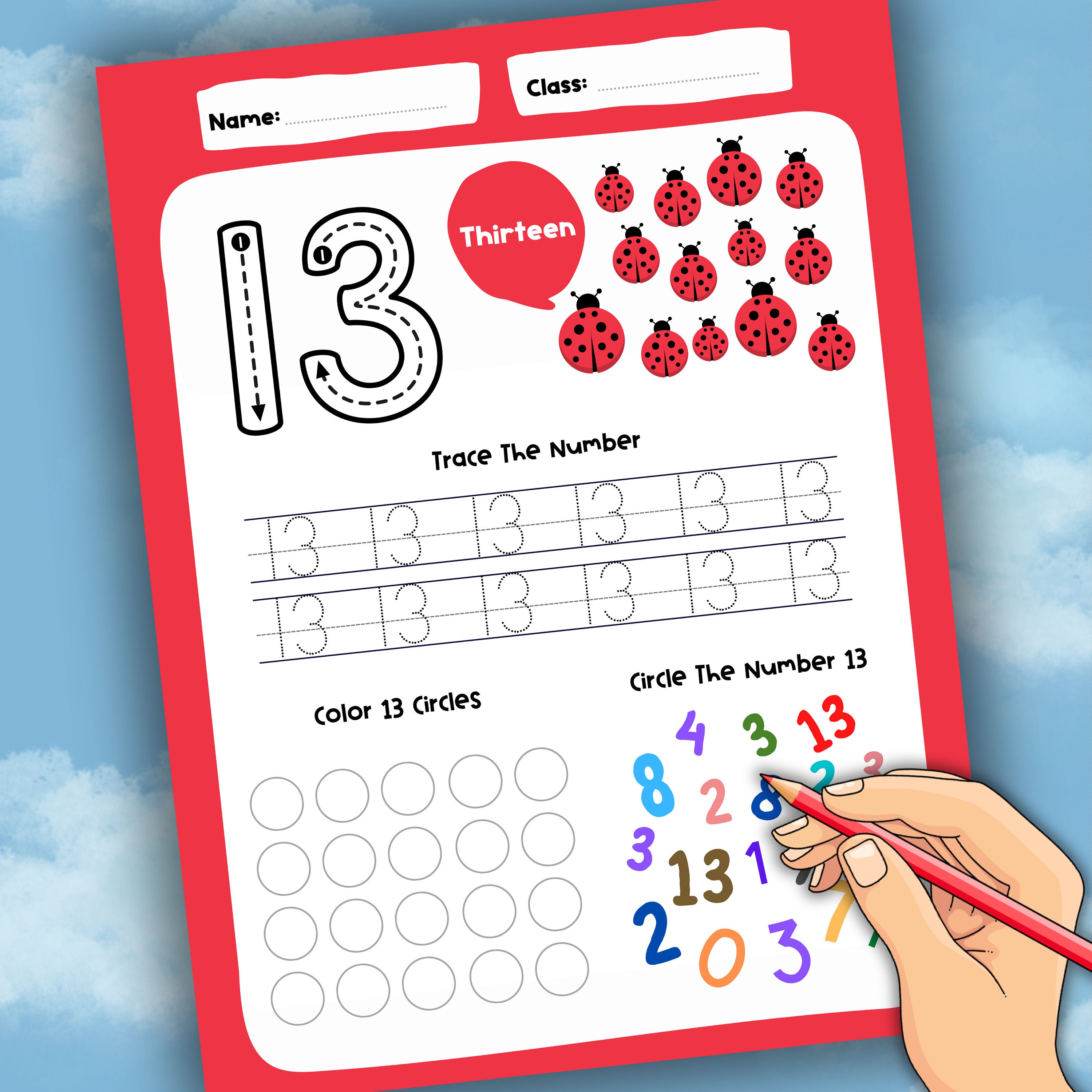 20 Number Tracing Worksheets, 1-20 Printable Number Tracing, Preschool ...