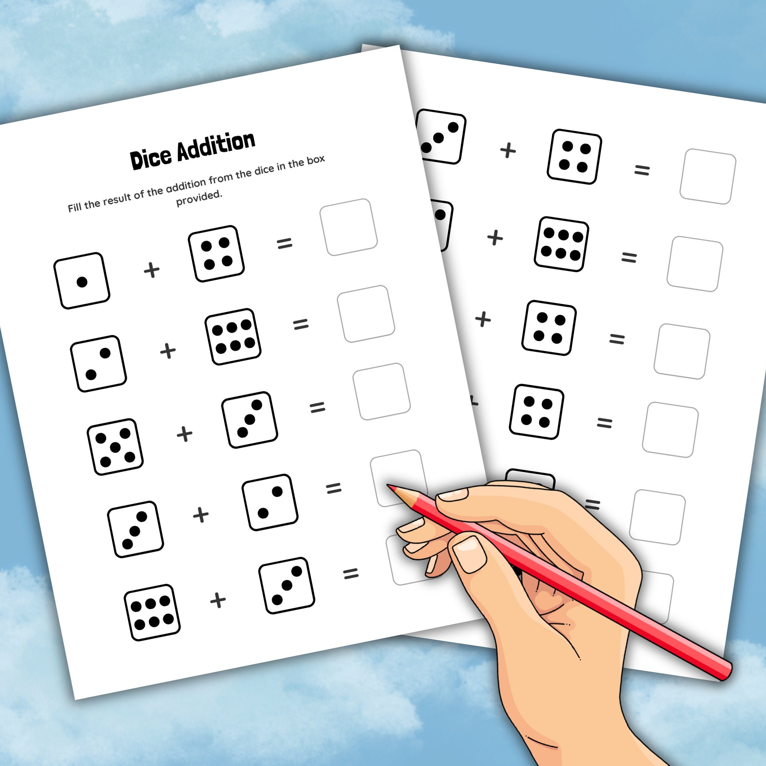 Printable Math Activity Book for Kids, Children Handwriting Pages ...