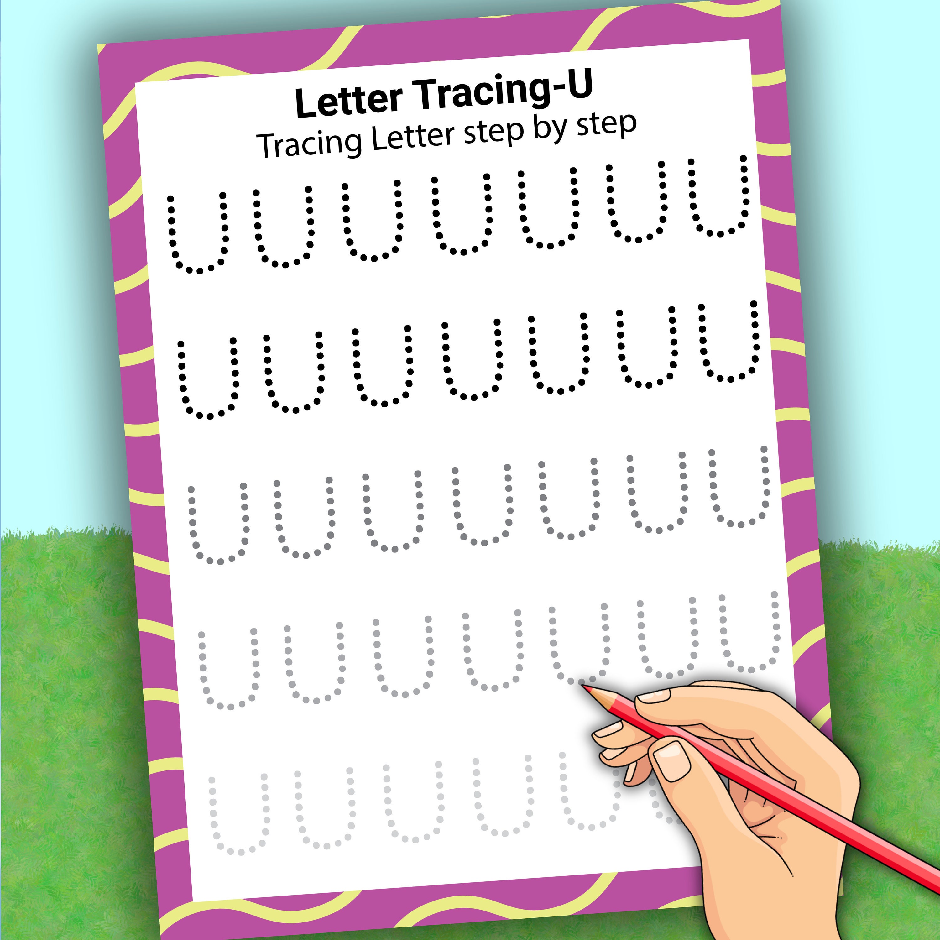 64 Preschool Tracing Pages, Printable Worksheets, Toddler Alphabet ...