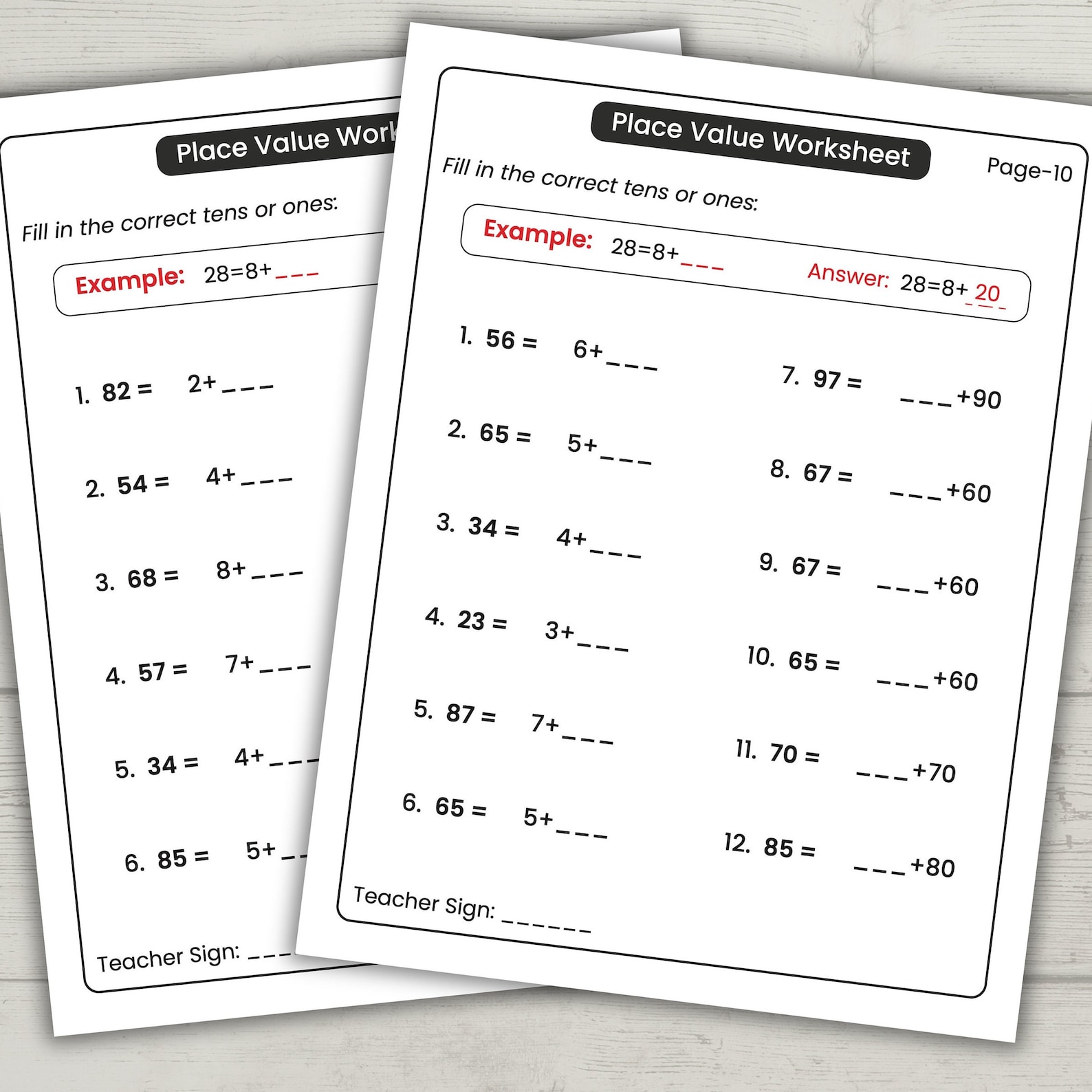 40 Pages Math Activity Workbook, Printable Addition Subtraction ...