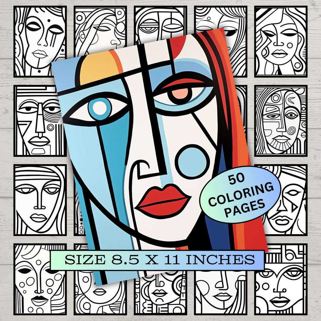 50 Mindfulness Minimalist Art Coloring Pages, Printable Relaxing ...