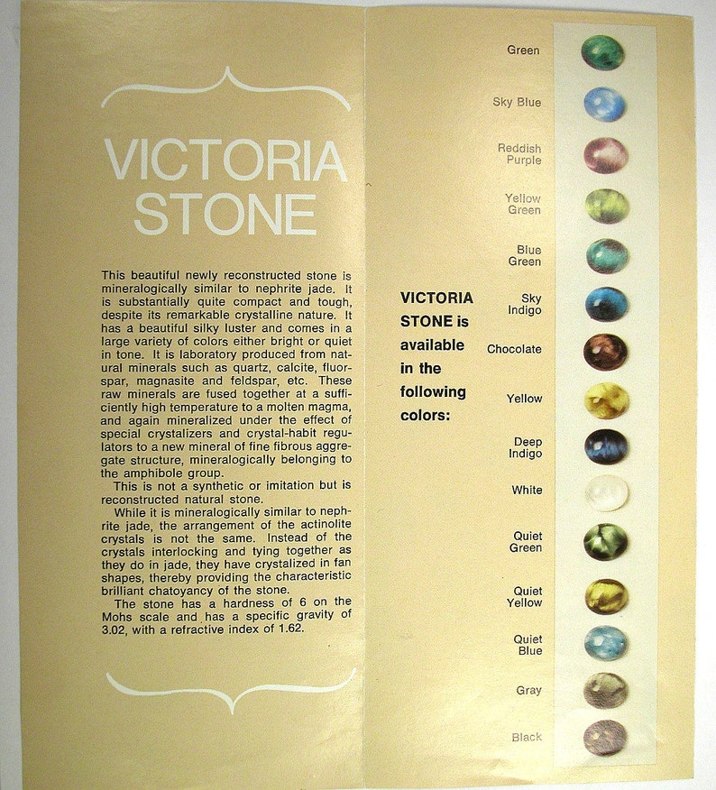 Victoria Stone aka Imori Stone Chatoyant Cabochon, 21.3ct Original and ...
