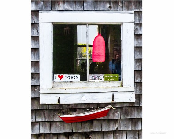 Vertical Photograph of Fishing Shack Window in Port Clyde | Etsy