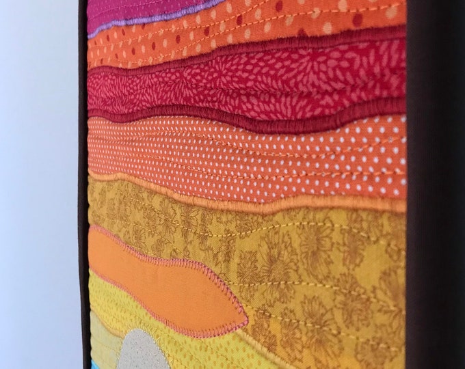 Ocean Sunrise Sunset Fiber Art Landscape Quilt, Applique Wall Art - Etsy