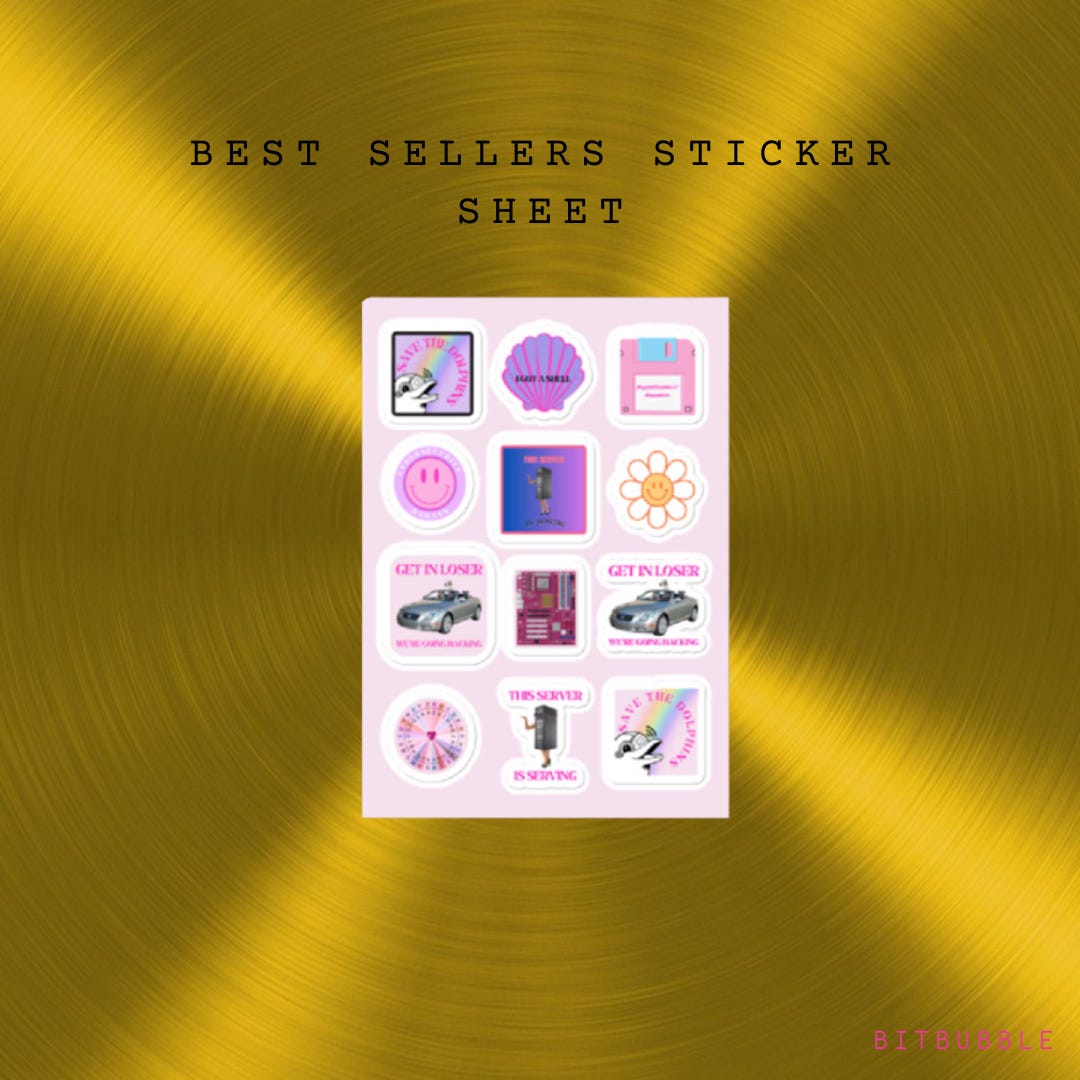 Best Sellers Sticker Sheet - Etsy