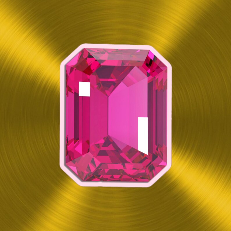 Pink Diamond Sticker - Etsy