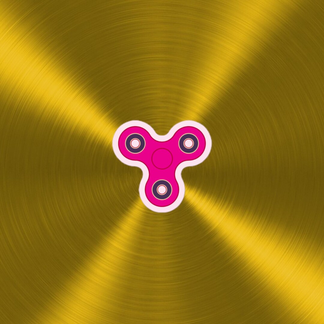 Pink Fidget Spinner Sticker - Etsy