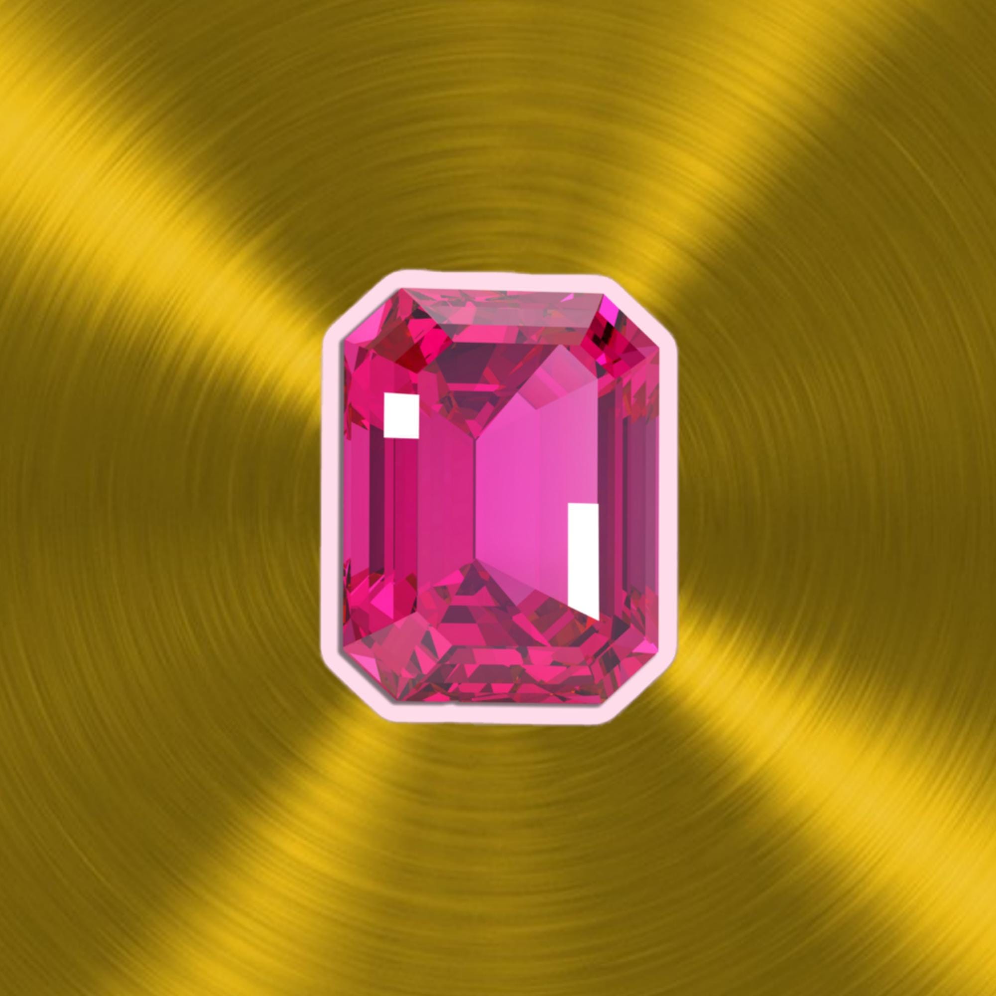 Pink Diamond Sticker - Etsy