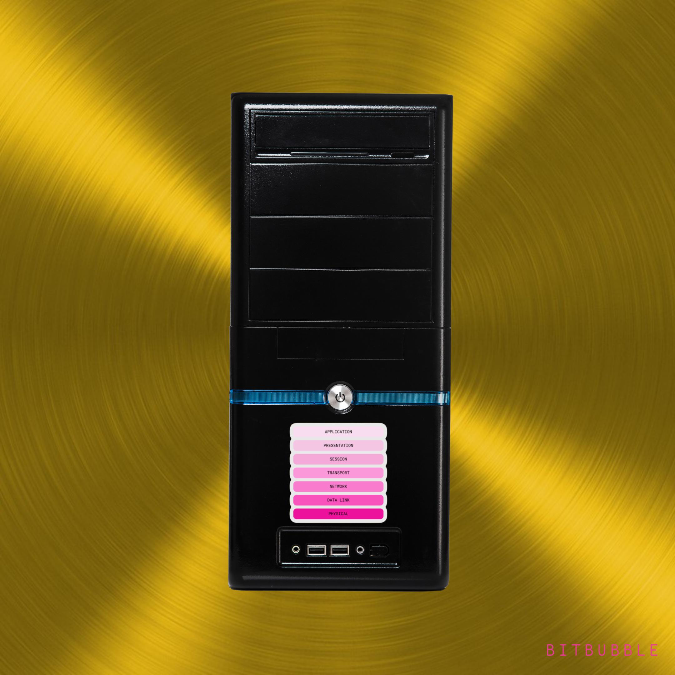 OSI Model Sticker - Pink Ombre - Etsy