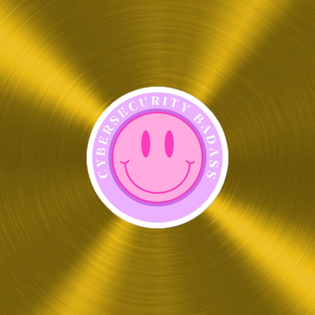 Cybersecurity Badass Smiley Sticker - Etsy