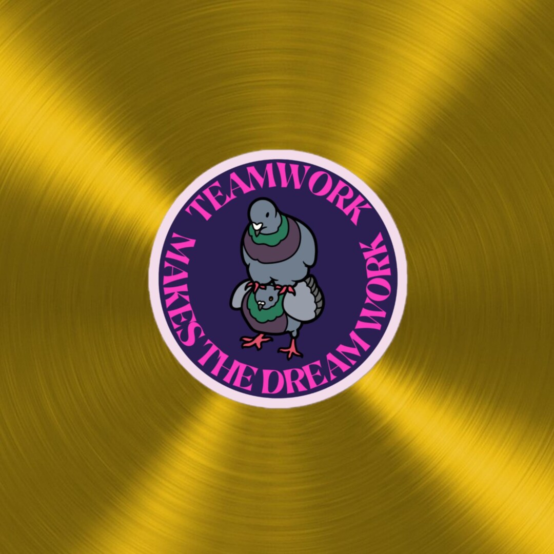 Teamwork Makes the Dream Work Sticker - Etsy