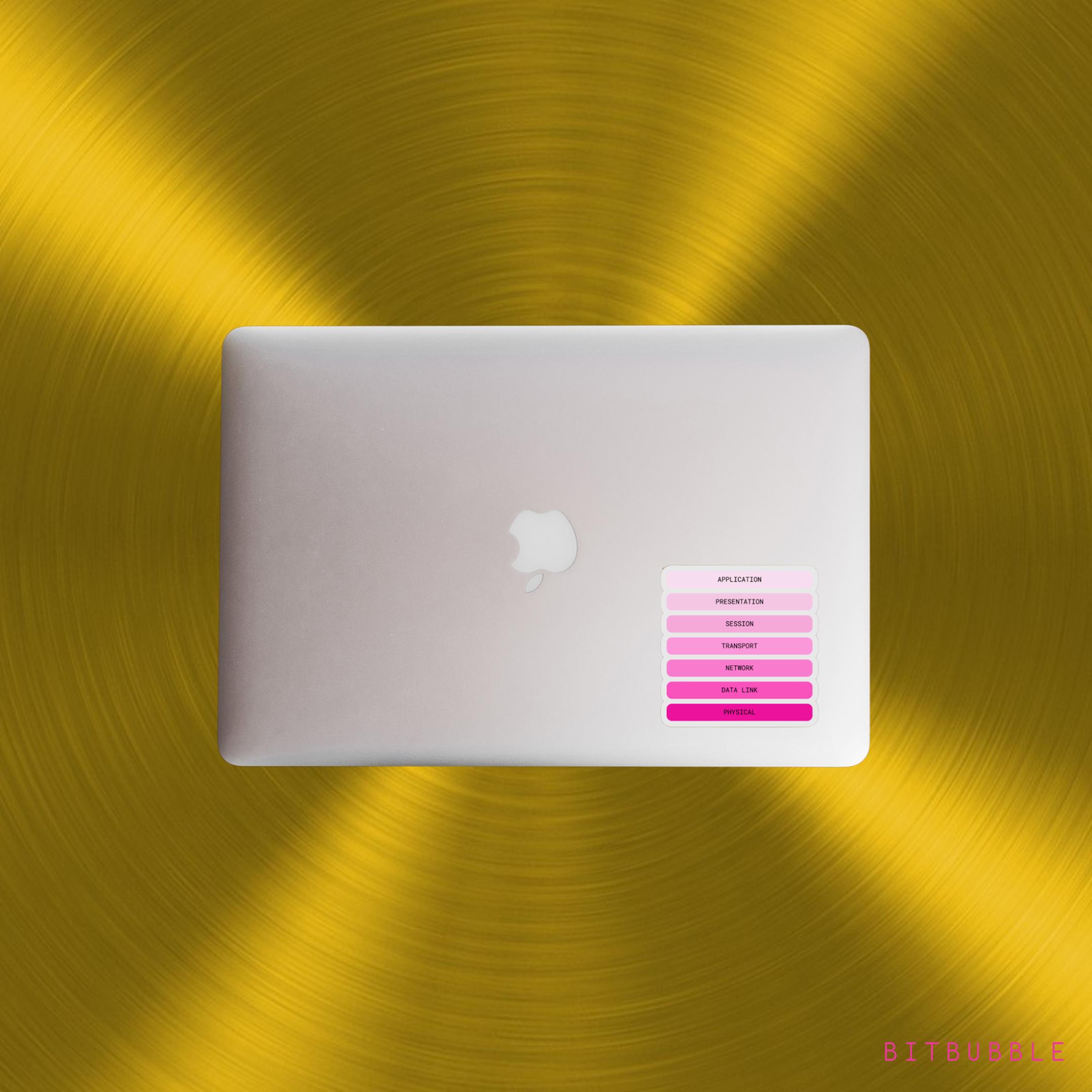 OSI Model Sticker - Pink Ombre - Etsy