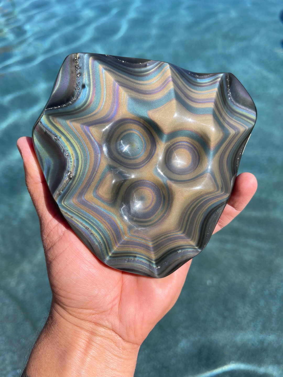 Supreme Rainbow Obsidian Free Form - Etsy