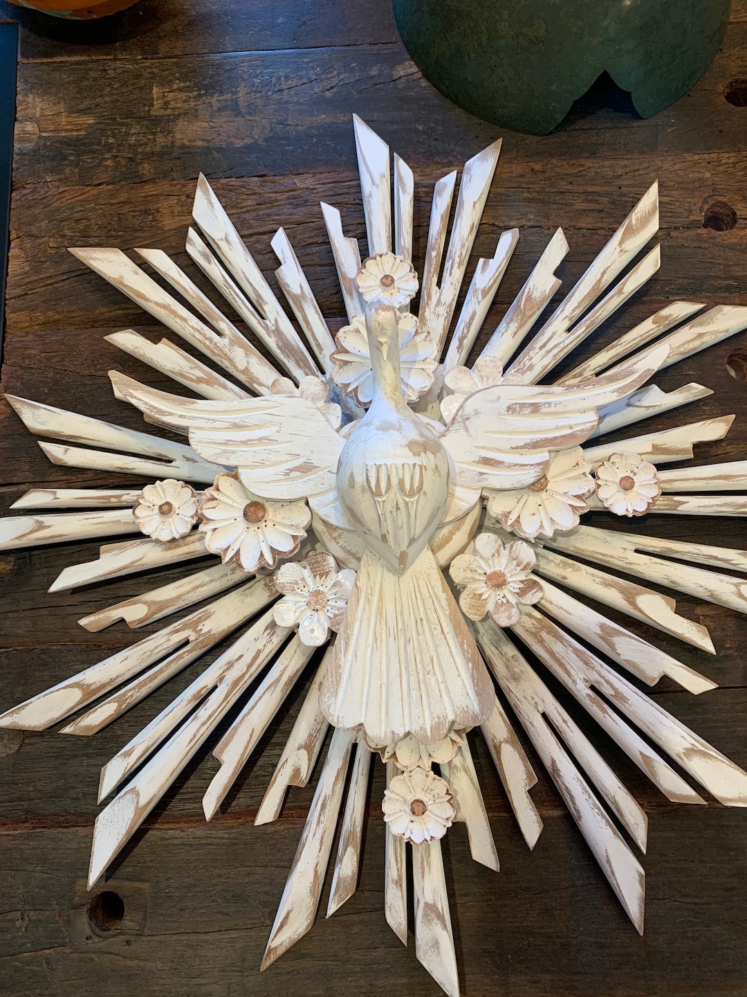 Holy Spirit of God Wall Trinity Dove Statue Wood Wall Art Handmade ...