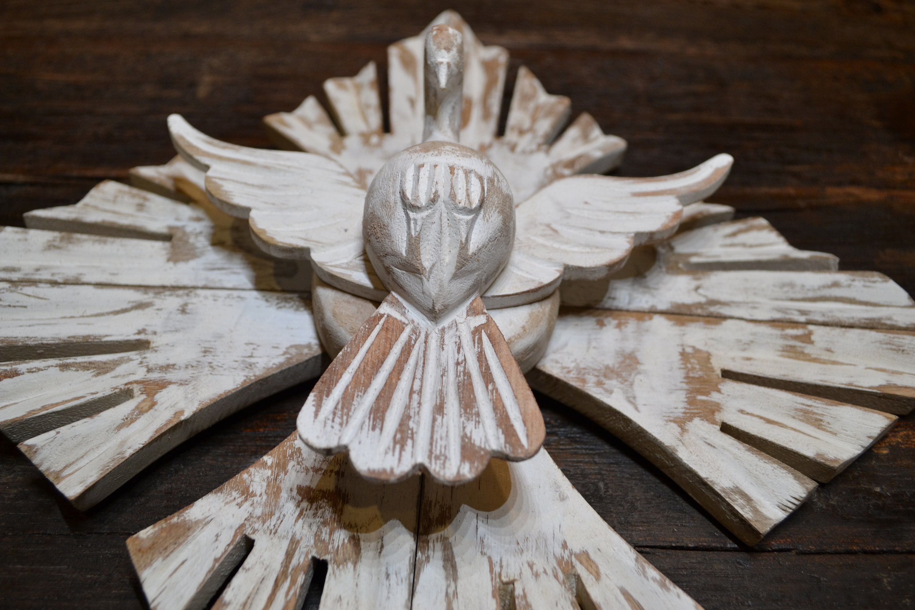 Holy Spirit of God 13wall Trinity Dove Statue Wood | Etsy