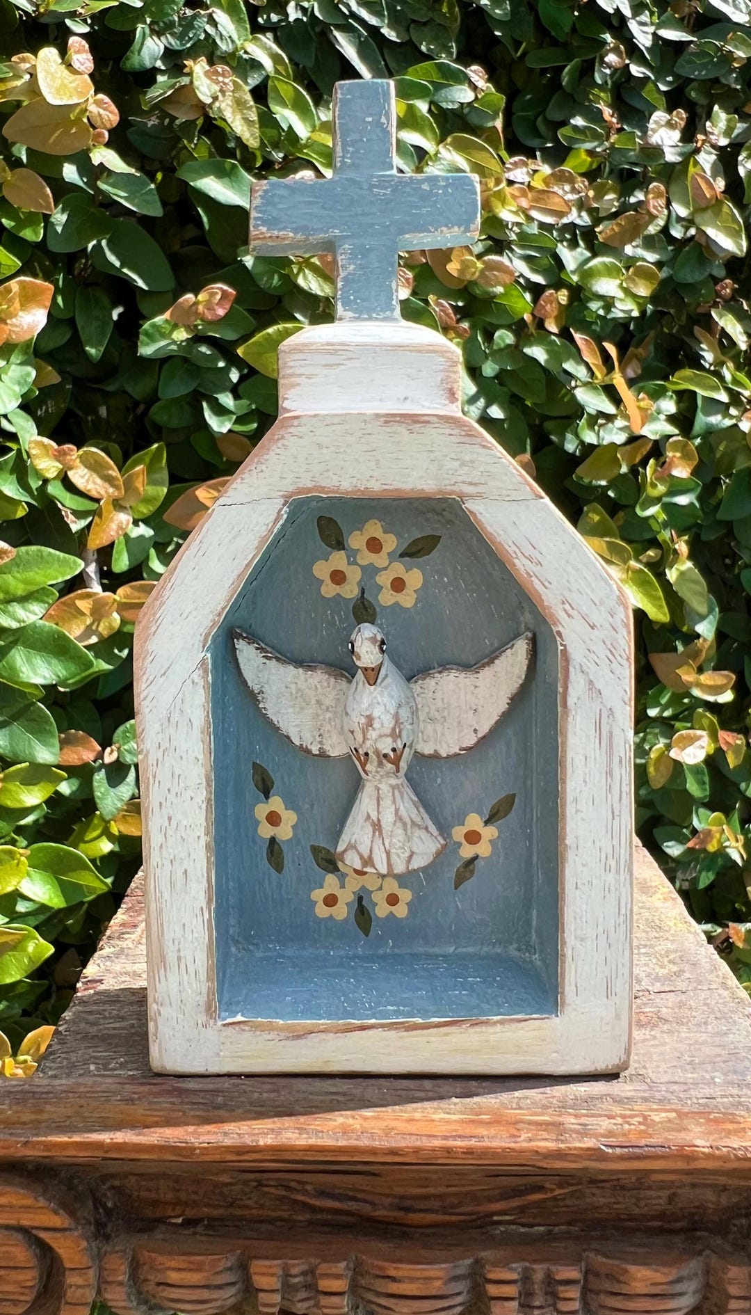 Oratory Wood Plaque Handmade Holy Spirit of God Wall Decor Religious ...