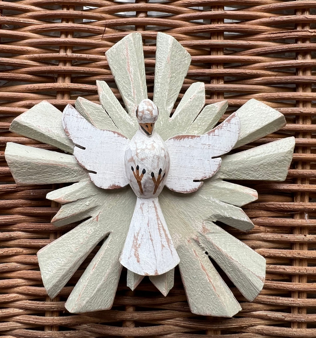 Holy Spirit of God 4 1/2 Wall Trinity Dove Statue Wood 100% Handmade - Etsy
