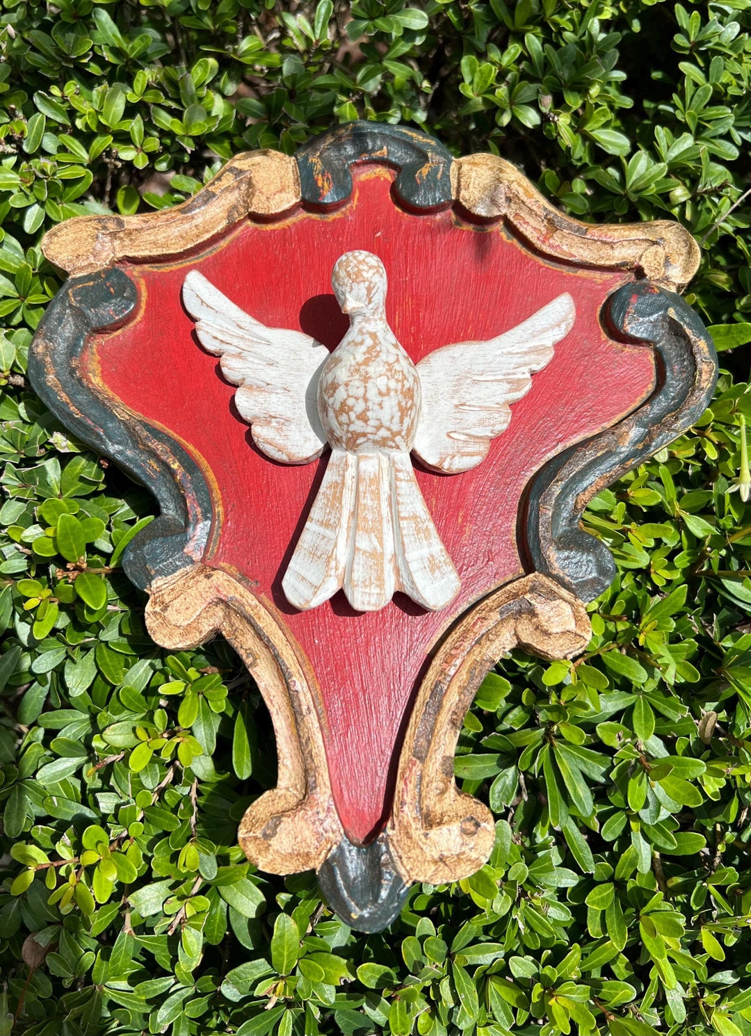 Holy Spirit of God Wall Art Holy Trinity Wall Art Statue Handmade Wood ...