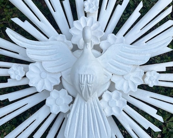 Holy Spirit of God 7 1/2 Wall Trinity Dove Statue Wood Art - Etsy