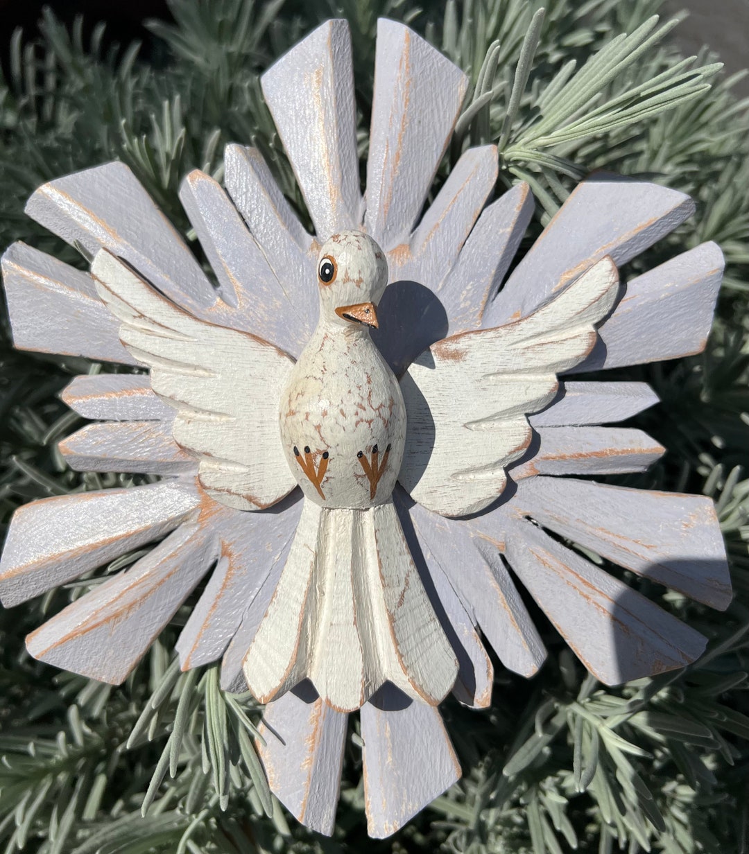 Holy Spirit of God Wall Trinity Dove Statue 7 1/2 Wood 100% Handmade - Etsy