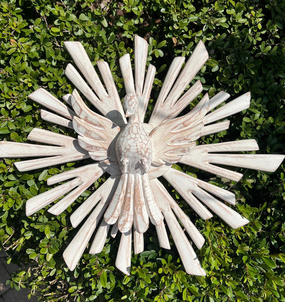 Holy Spirit of God Wall Decor Trinity Dove Statue Handcrafted Wooden ...