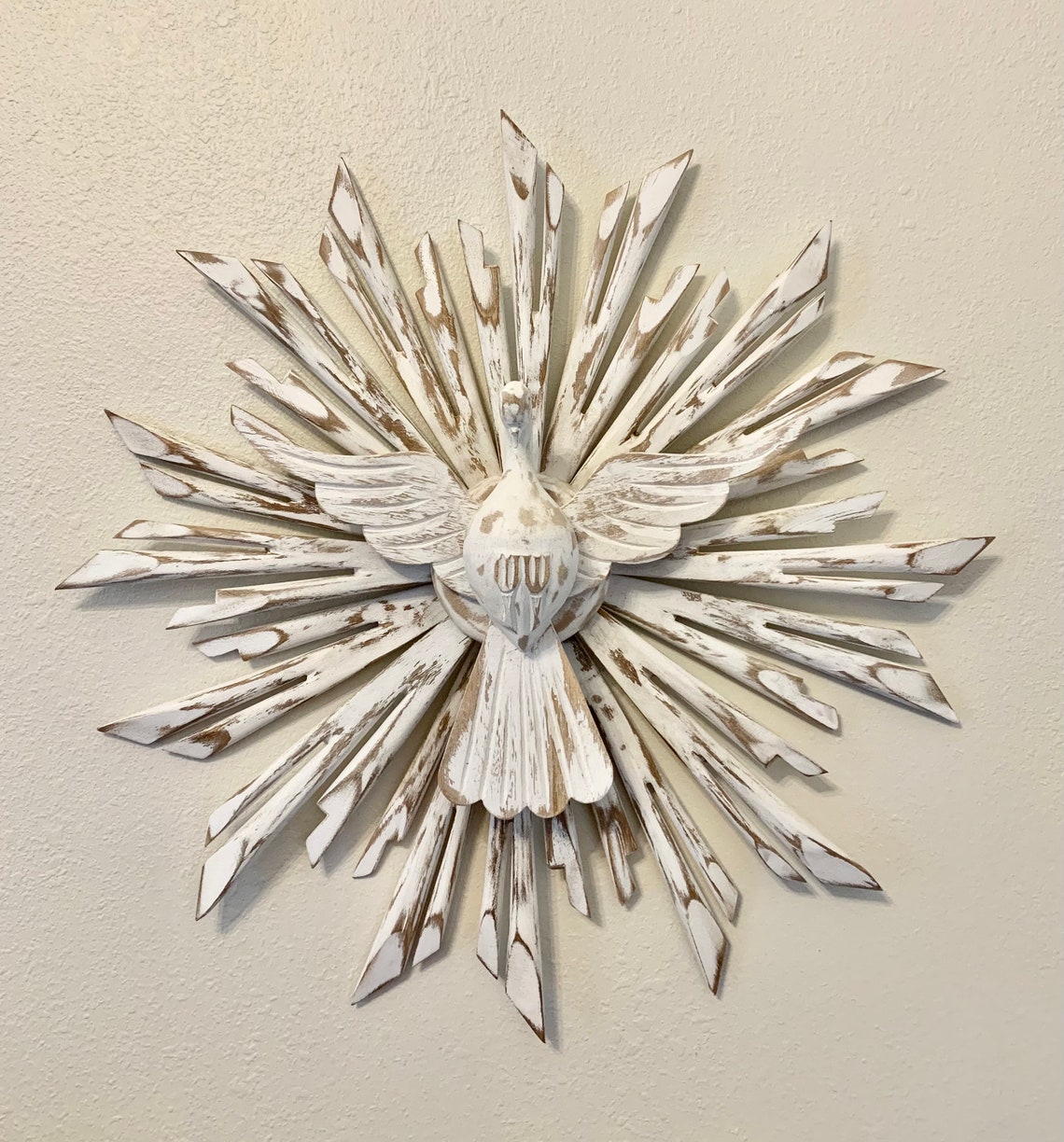 Holy Spirit of God 19 Wall Trinity Dove Statue Wood - Etsy