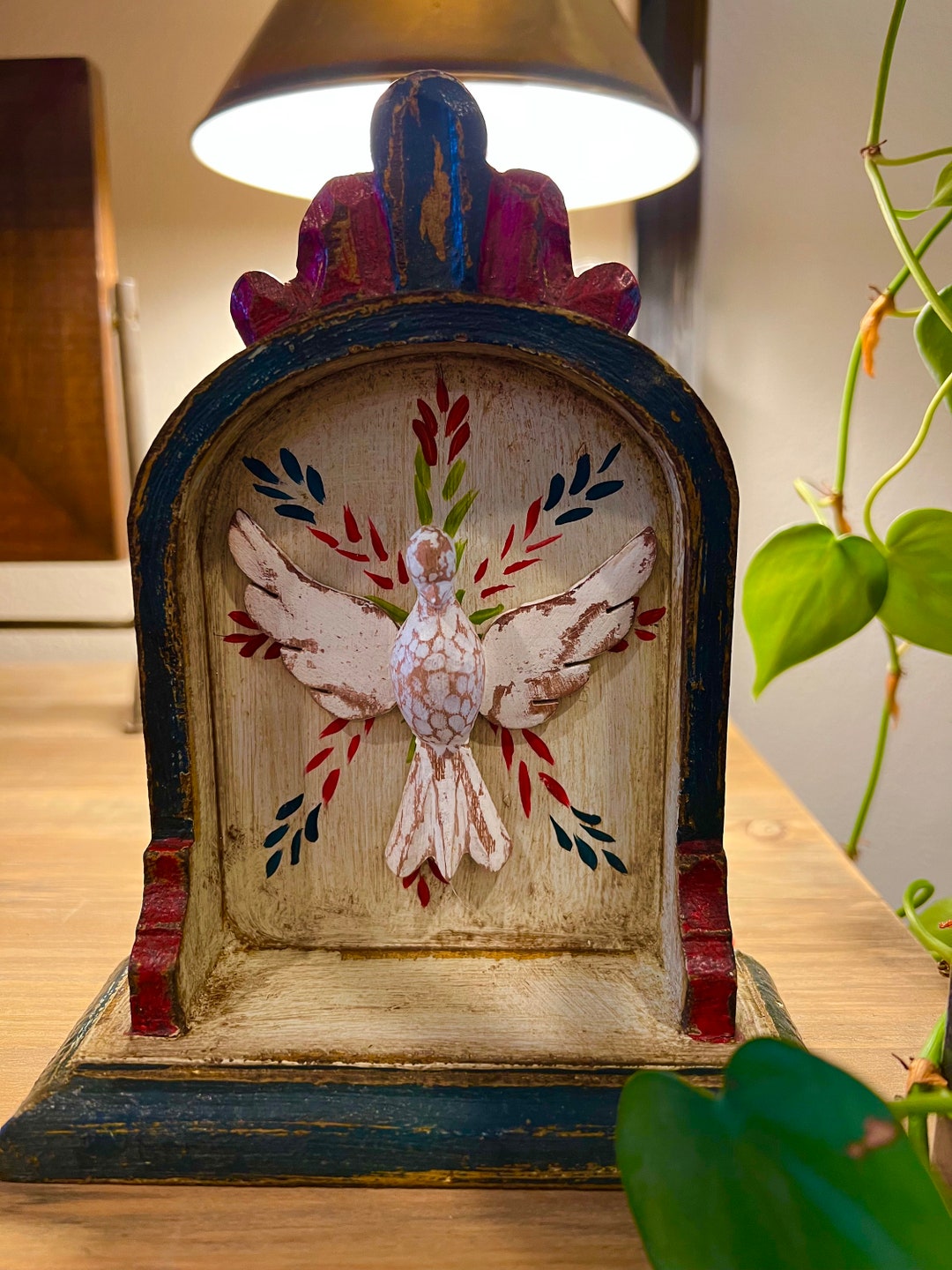 Oratory Religious Niche Holy Spirit Handmade Oratory Wood Baroque Style ...