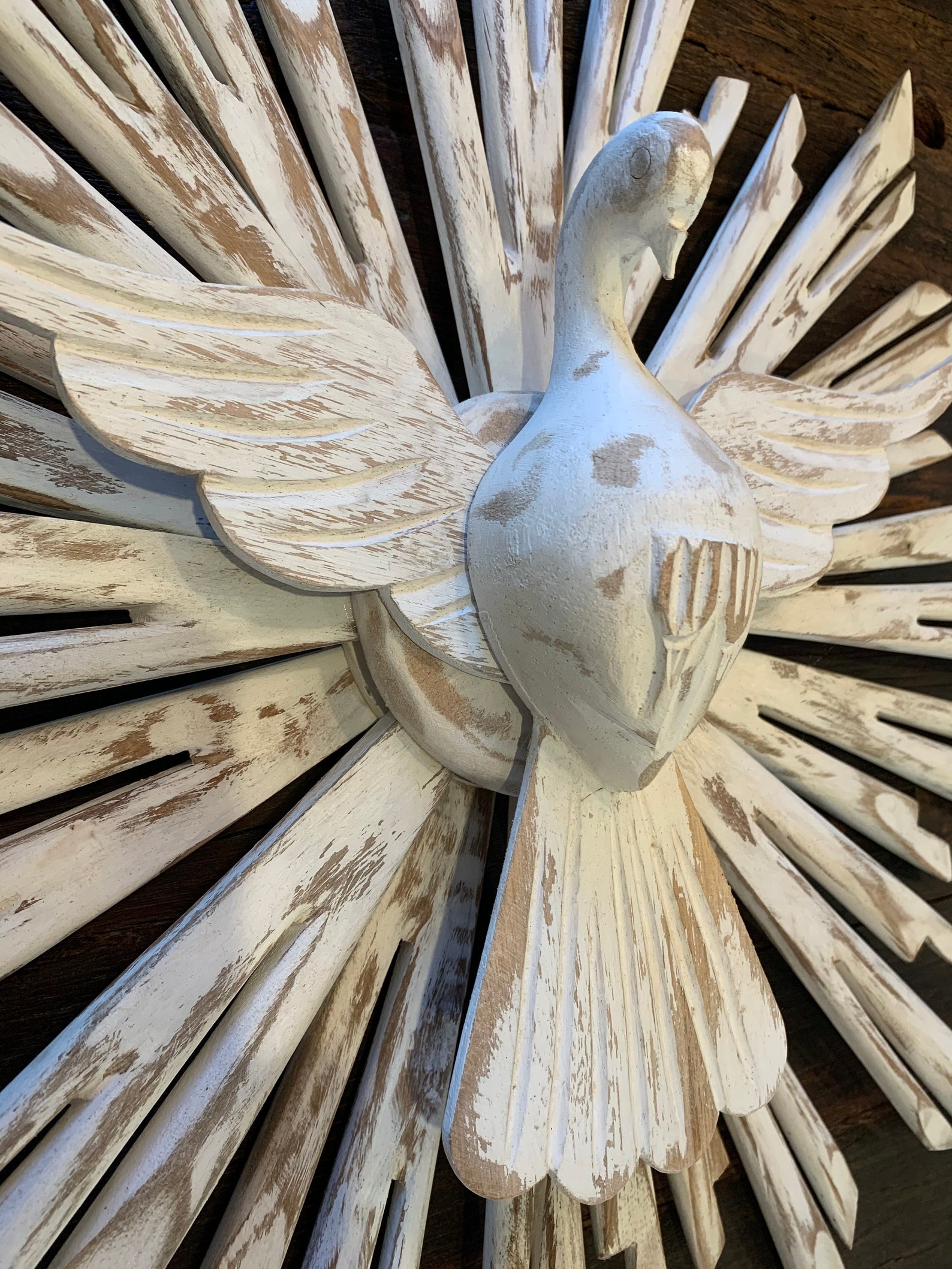 Holy Spirit of God 19 Wall Trinity Dove Statue Wood - Etsy