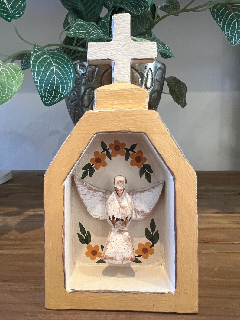 Handmade Holy Spirit Wall Decor: Religious Home Altar, Oratory Niche - Etsy