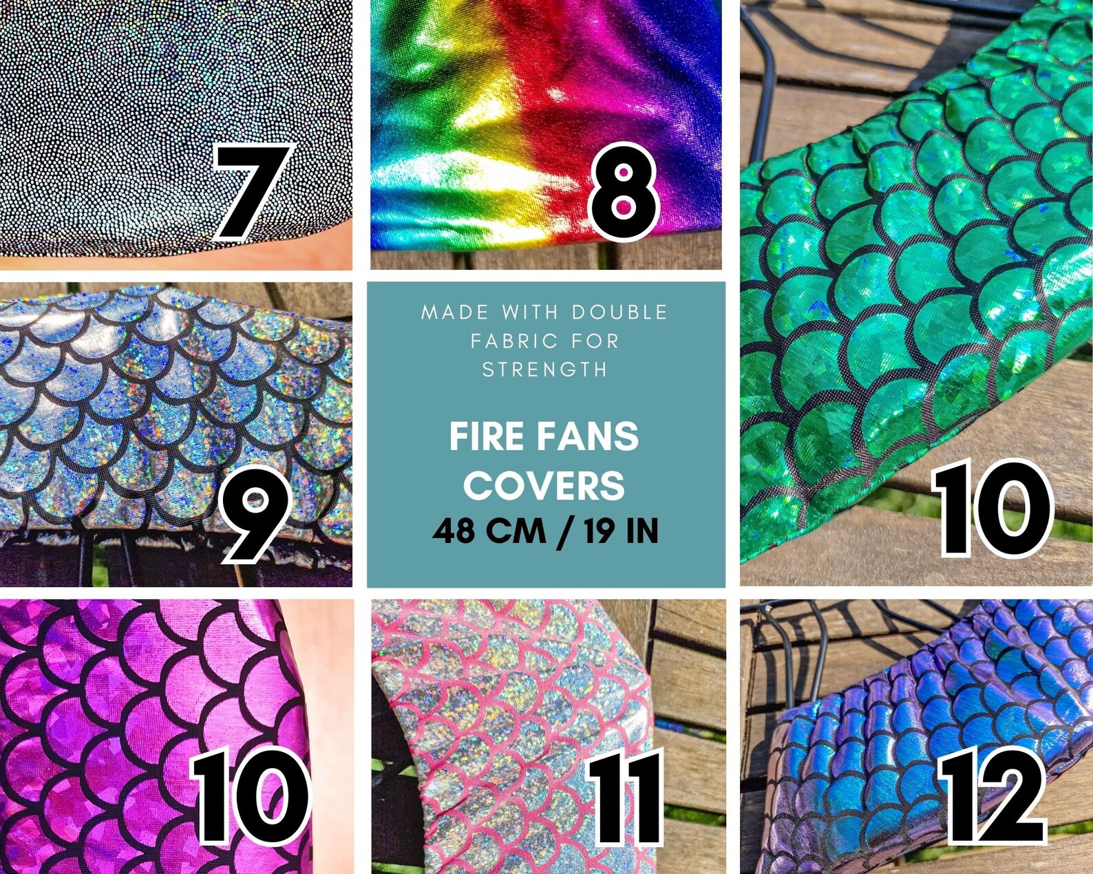 Mini Heart Fire Fans: Kevlar Spinning Dance Pair - US Import Tax ...