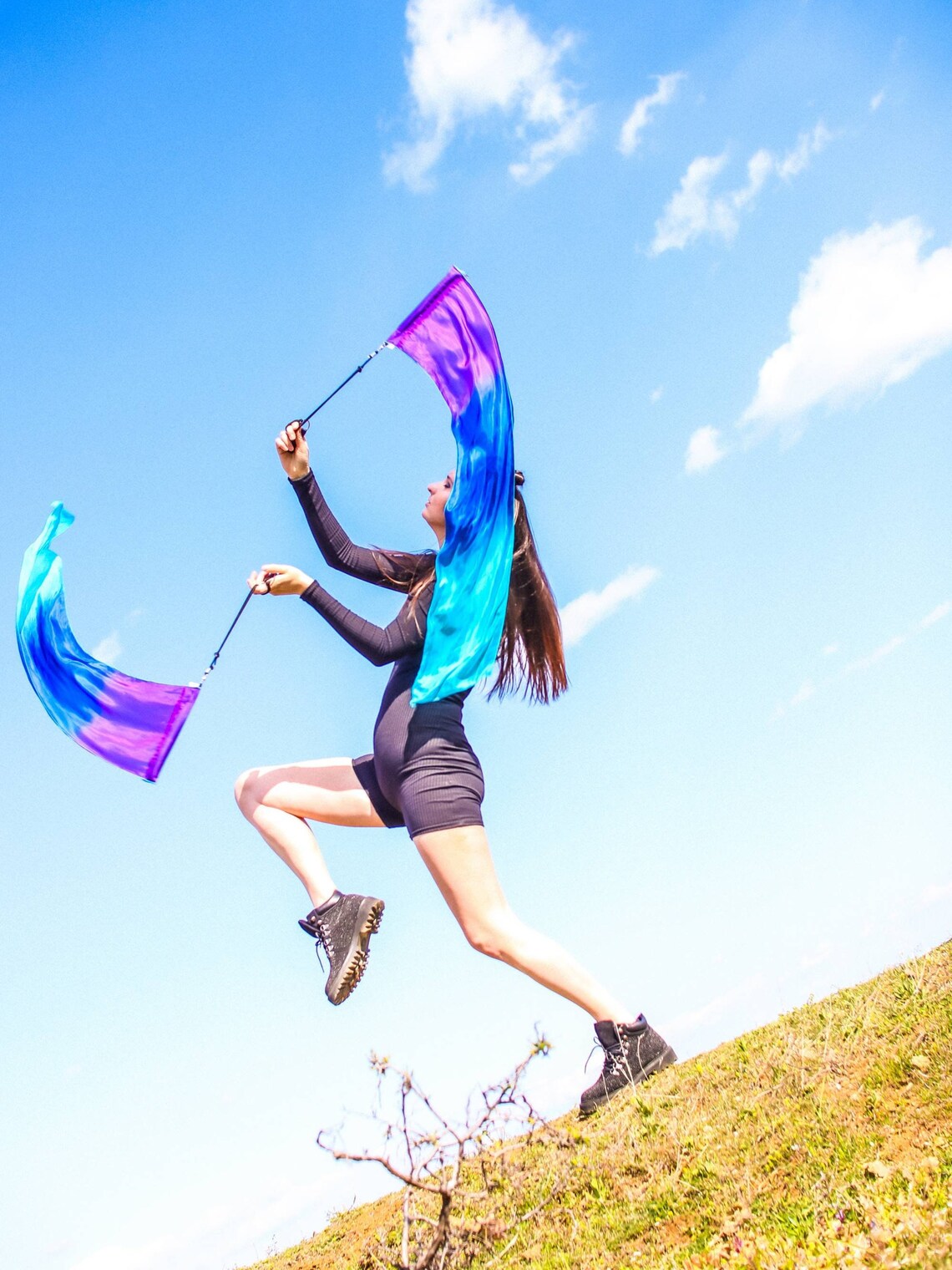 Pair Silk Flag Poi FREE SHIPPING - Etsy UK