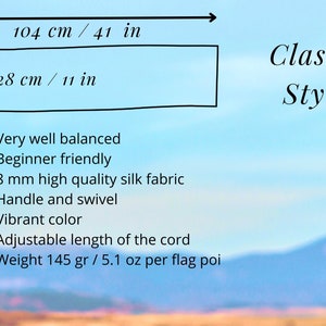 Pair Silk Flag Poi - Etsy