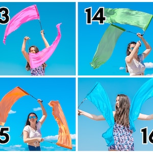 Pair Silk Flag Poi - Etsy