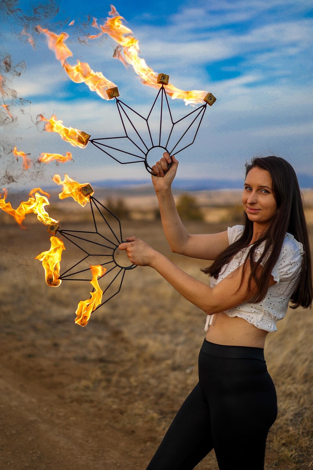 Fire Fans "star" Pair Kevlar Fans for Spinning and Dancing - Etsy