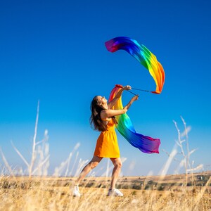 Flag Poi Silk Veil Poi for Spinning Pair - Etsy