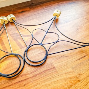 Mini Heart Fire Fans: Kevlar Spinning Dance Pair - US Import Tax ...