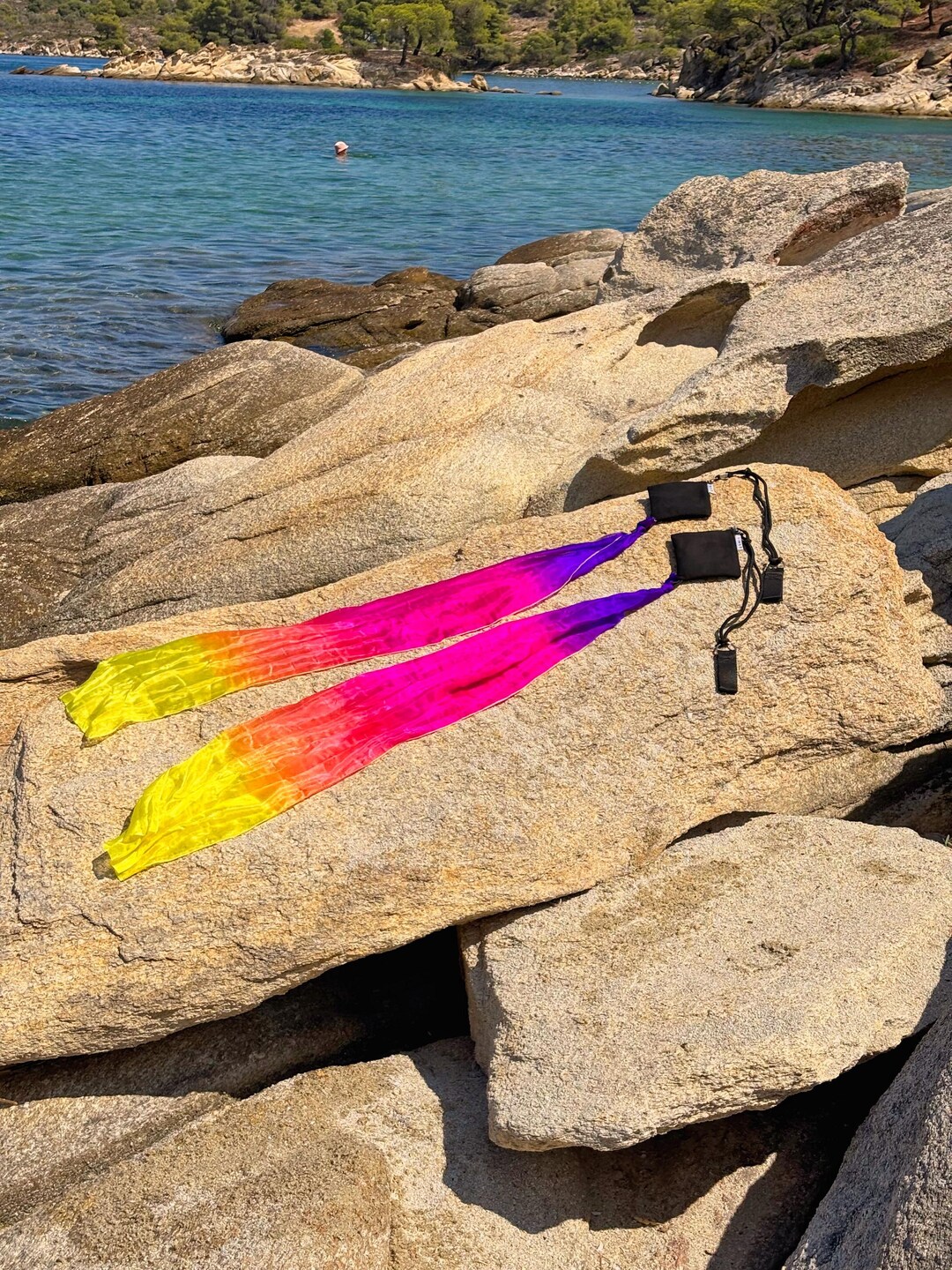 Wind Ribbon Poi: Flow Art Spinning Ribbons - Pair - Etsy