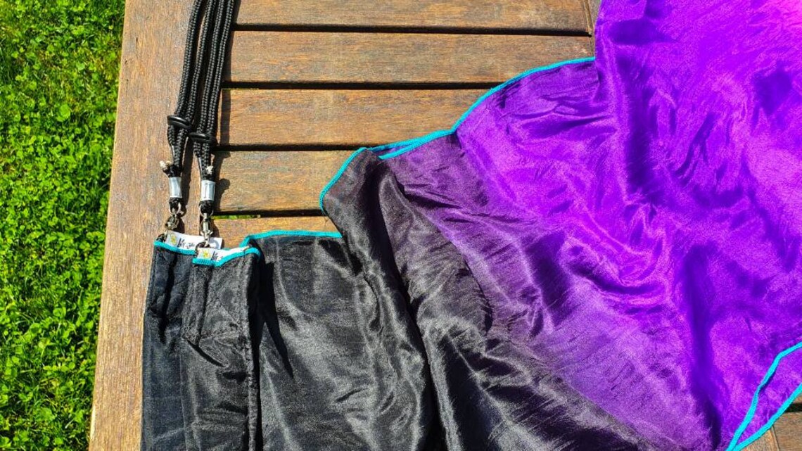 Pair Silk Flag Poi FREE SHIPPING - Etsy