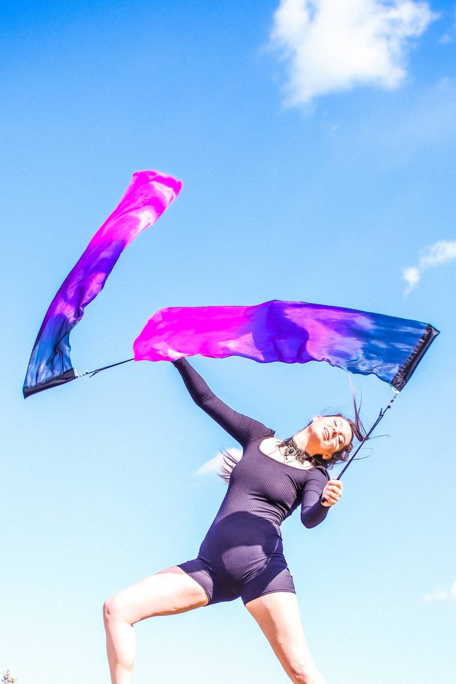 Pair Silk Flag Poi FREE SHIPPING - Etsy