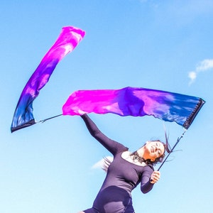 Pair Silk Flag Poi FREE SHIPPING - Etsy