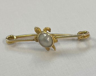 Gold Turtle Pin | Etsy
