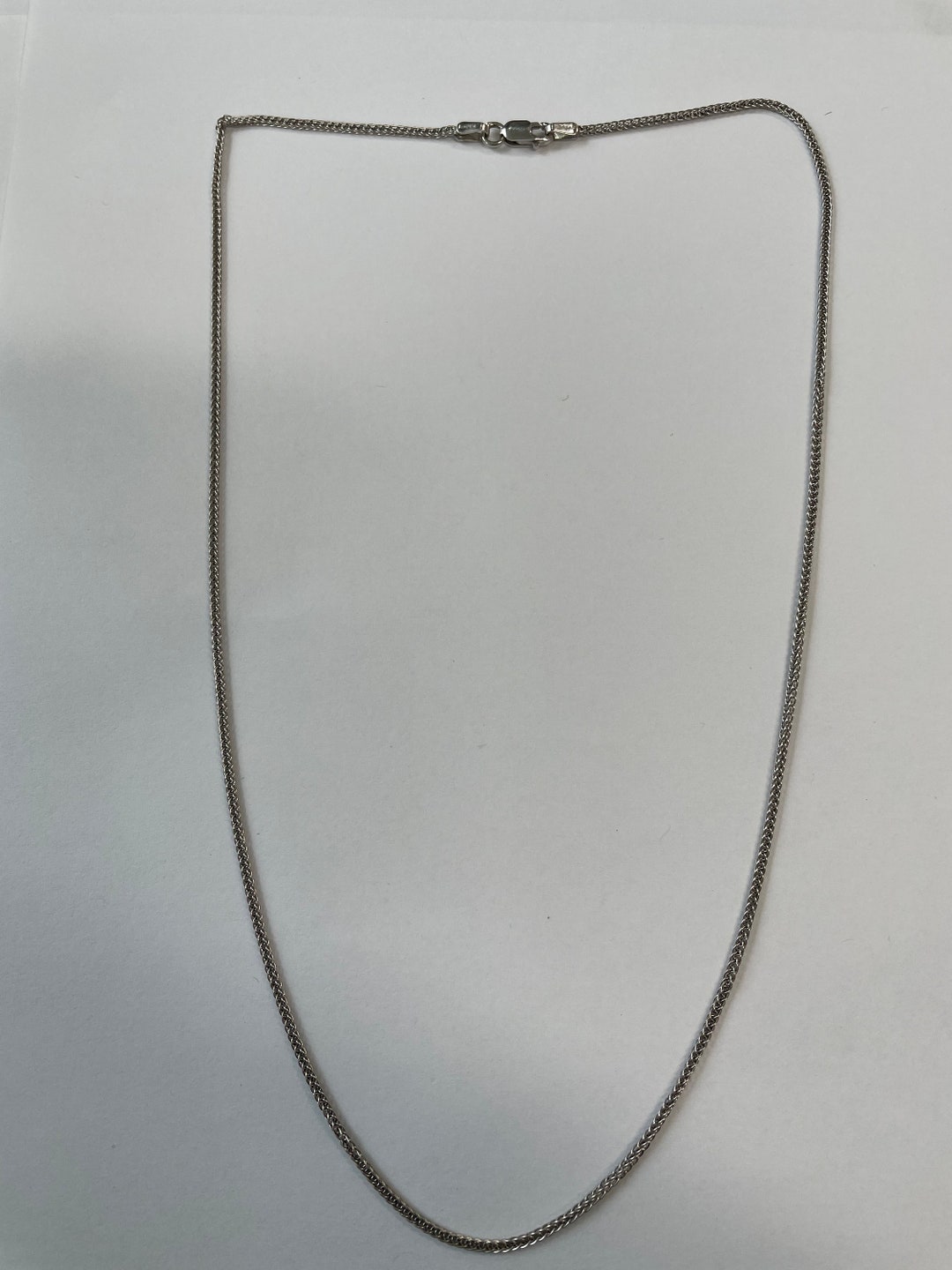 18K White Gold Square Foxtail Link Chain by Simon G - Etsy